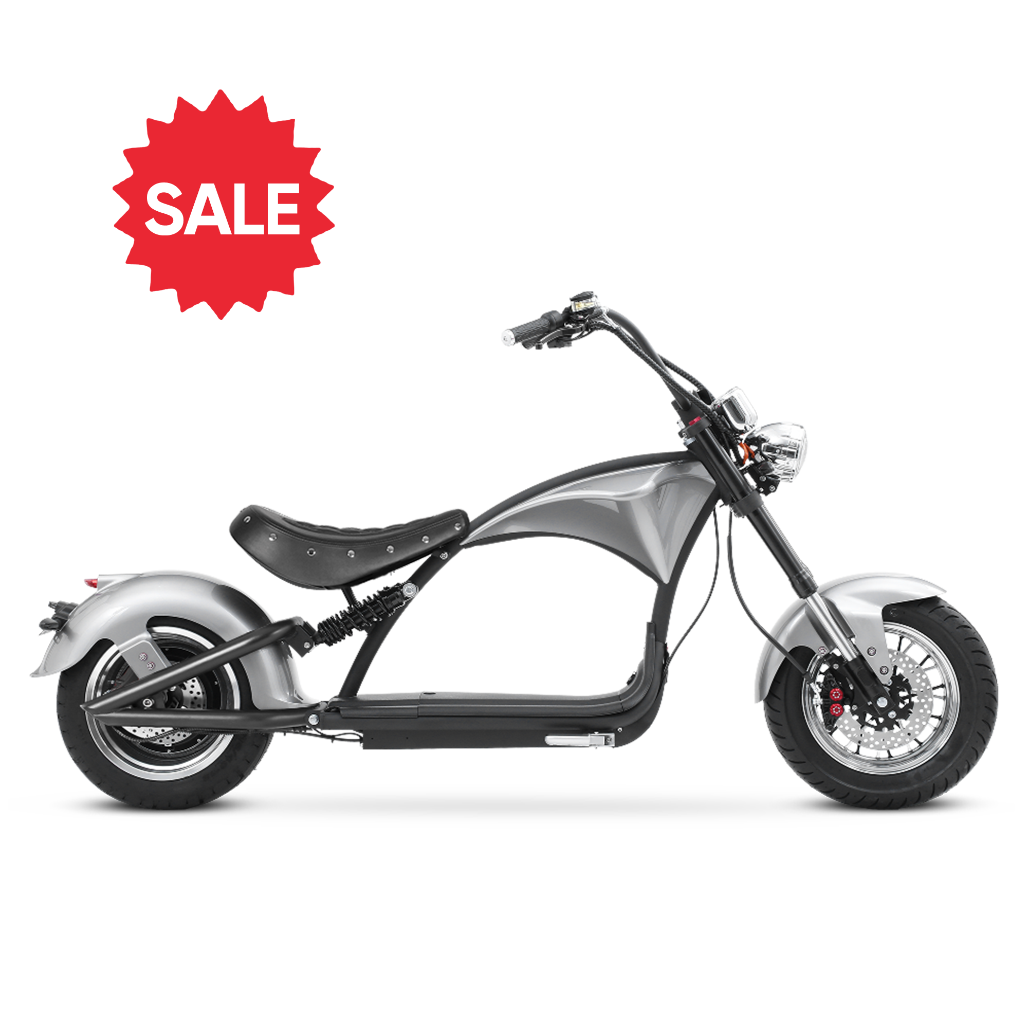 2000W Mini Chopper Scooter - Eahora Emars M1P Space Silver – Eahora Scooter