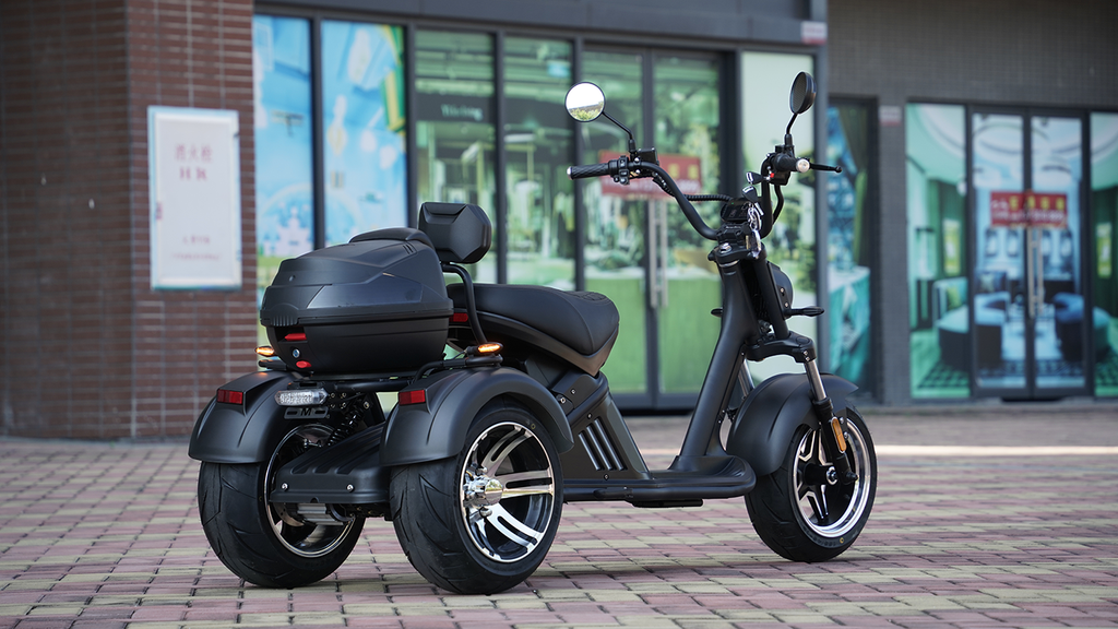2000W Electric Trike Scooter - Eahora M2 Trike Black – Eahora Scooter