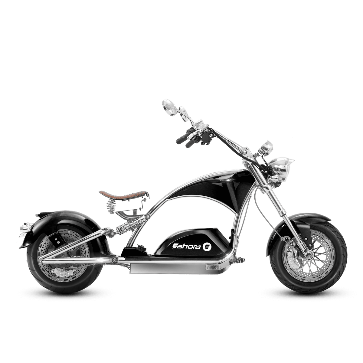 Eahora Chrome M1PS Electric Chopper Scooter, Black – Eahora Scooter