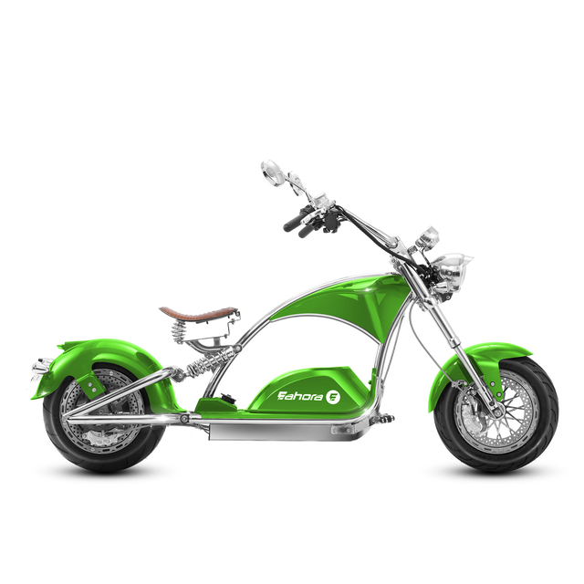 4000W Mini Electric Motorcycle - Eahora Chrome 4000W M1PS Apple Green